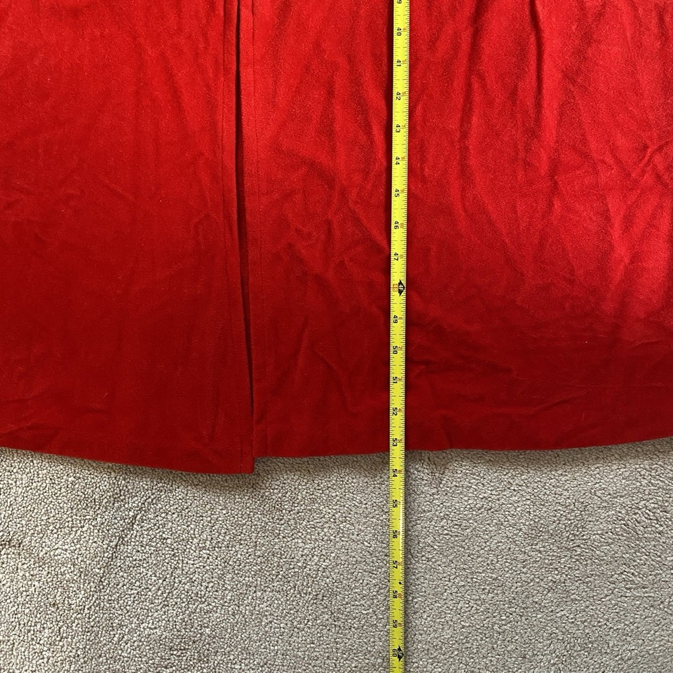 Vtg Vanity Fair Ladies Red Fleece Robe-Full Zip-Gold/Blk Braid Trim ...