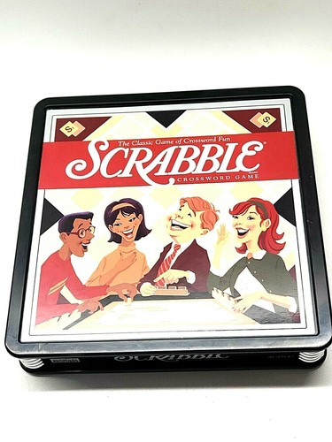 Metal Case Scrabble Board Game 2008 Edition Sealed Wooden Tiles | eBay