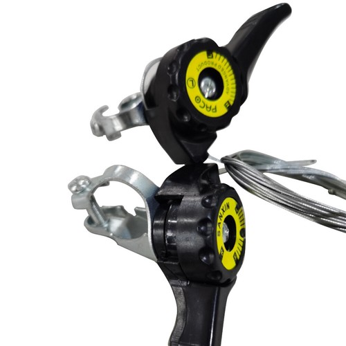 15/18/21 Speed Road Bicycle Shifter Set Shift Lever Thumb Friction ...