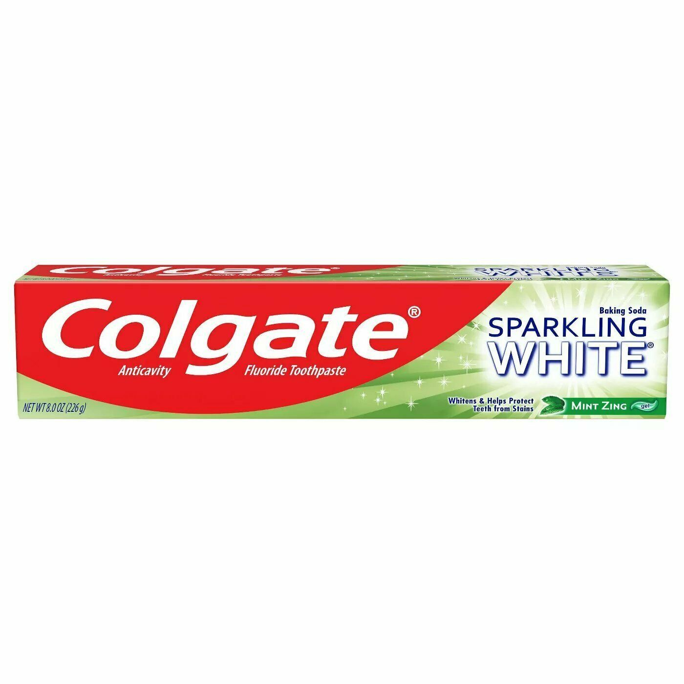 Colgate Sparkling White MINT Zing GEL Toothpaste 8 Ounce for sale ...