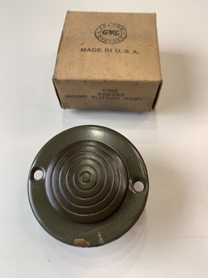 NOS OEM 268785 G508 GMC Horn Button Military Truck/Bus 7.5 cm 3 ...