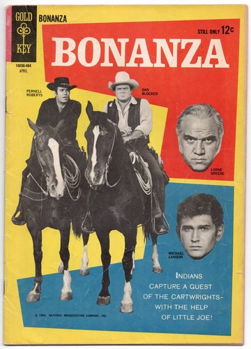Bonanza #7 April 1964 Gold Key TV Western comic Pernell Roberts Dan ...