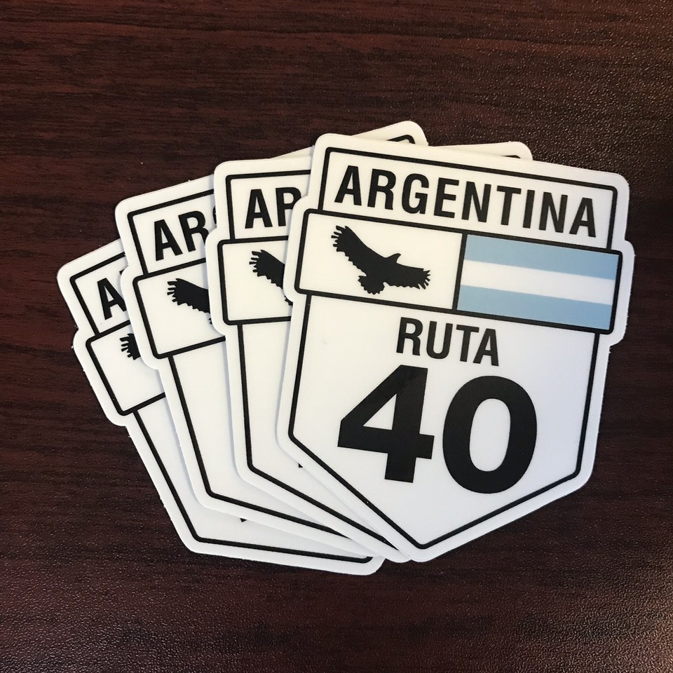 Argentina Ruta 40 Car Decal / Sticker Panamerican Highway 3” Route 40 ...