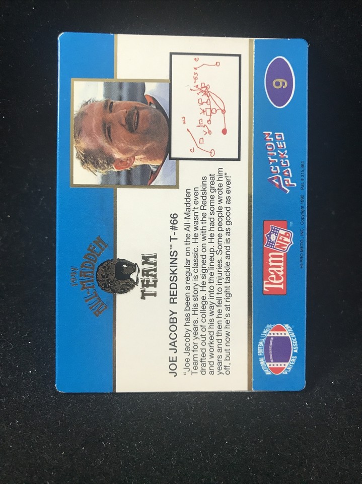 Joe Jacoby -Louisville- Washington Redskins Autographed Card | eBay