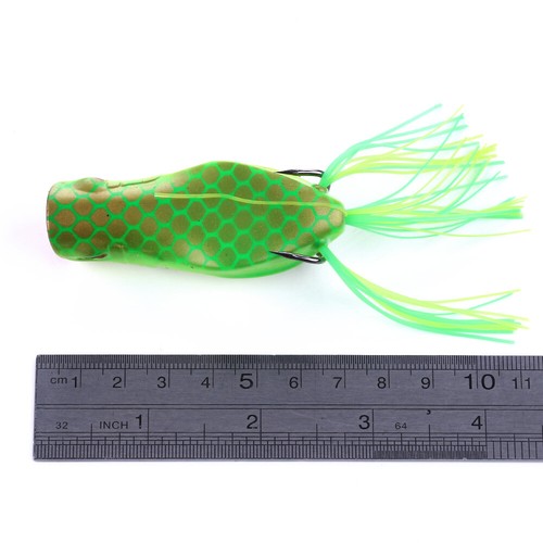 10PCS 7cm/14g Popper Frog Topwater Fishing Lures Snake Bait Bass Soft ...