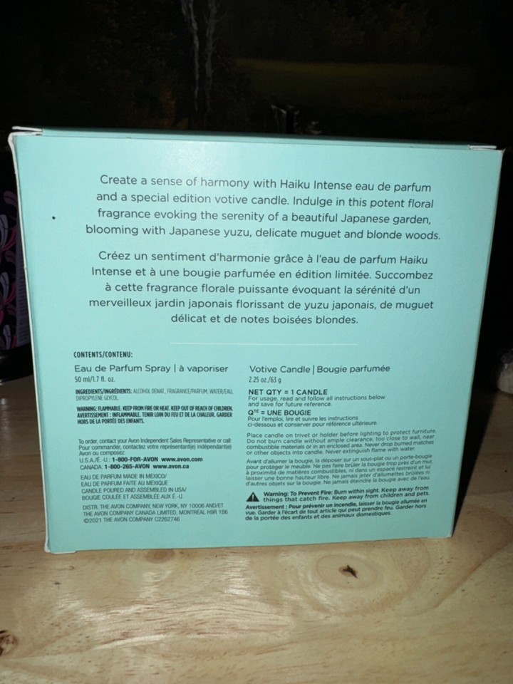 Avon Haiku intense perfume gift set | eBay