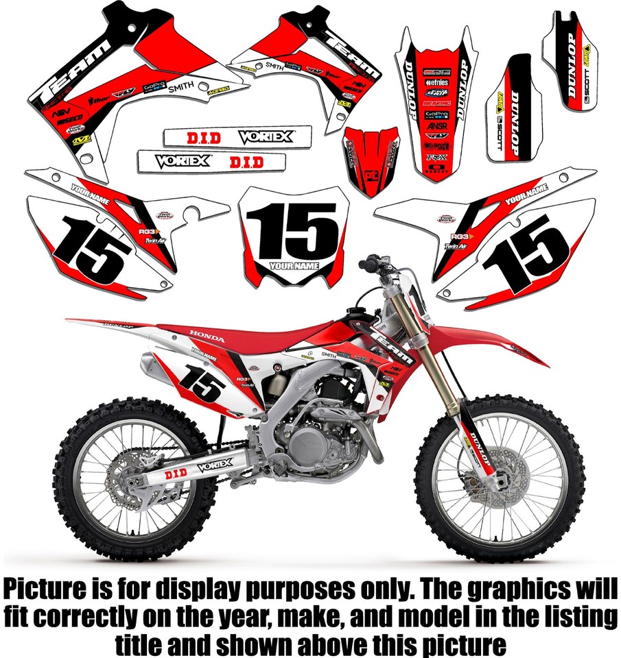 2013-2018 HONDA CRF 125 GRAPHICS KIT DECALS DECO CRF125 2014 2015 2016 ...
