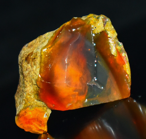 Opale rouge brute 35,25 carats opale naturelle éthiopienne opale brute ...