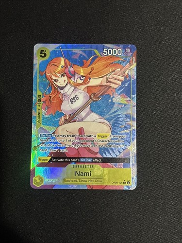 ONE PIECE NAMI OP08-106 SR ALT ART TWO LEGENDS ENGLISH NM | eBay