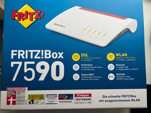 AVM Fritz!Box 7590 Dual Band WiFi VDSL Router Edition O2 Mesh | eBay.de