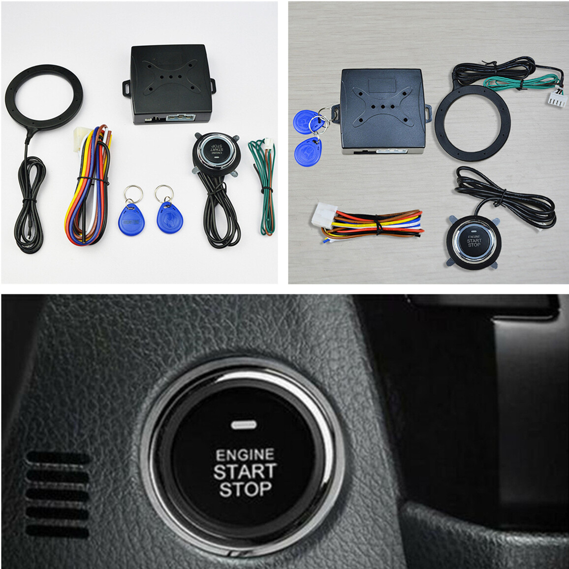 Multifunction Keyless Entry Car Engine Button Push Start Lock Ignition ...