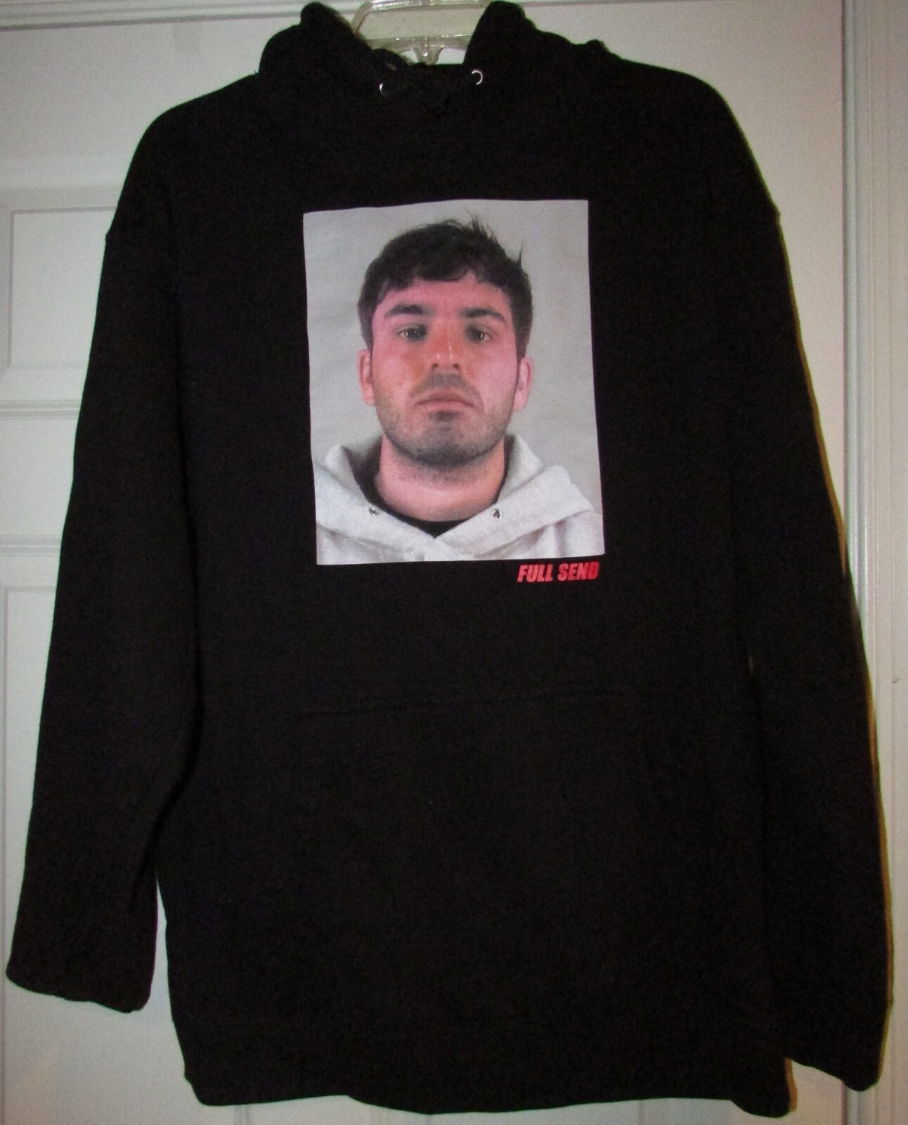 Full Send Black Nelk Boys Kyle Mugshot Hoodie Size La… - Gem