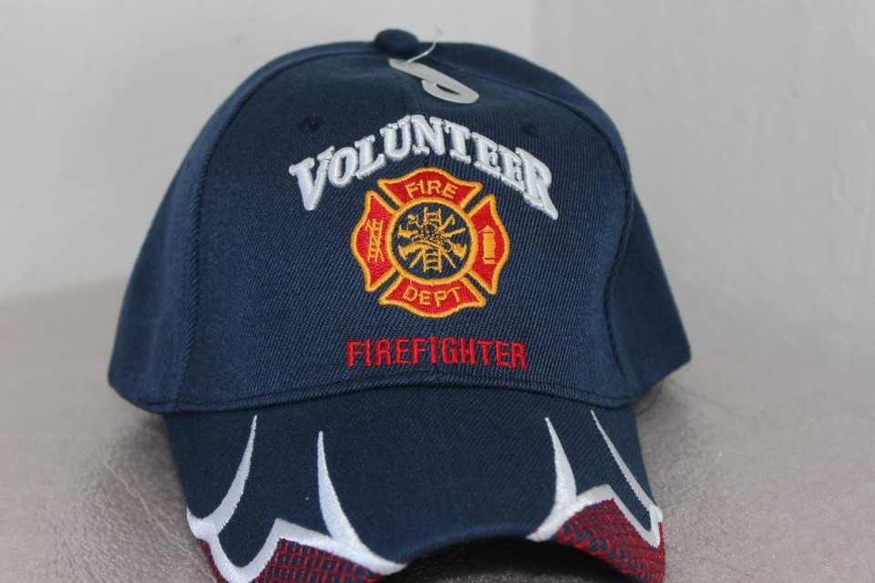 VOLUNTEER FireFighter Ball Cap Fire Rescue Department Fireman Fire ...
