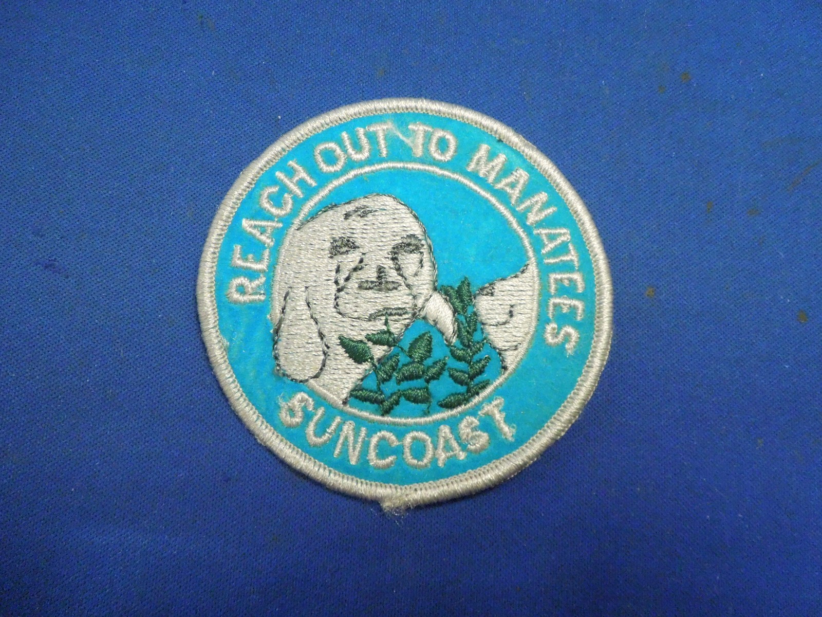 Vintage Reach Out To Manatees Suncoast Iron On Patch #1 | eBay