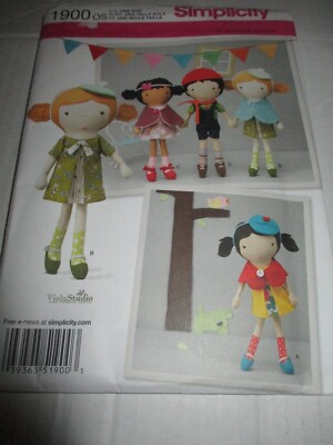 Simplicity 1900 Viola Studio Doll & Clothing Pattern Uncut Sewing Craft | eBay