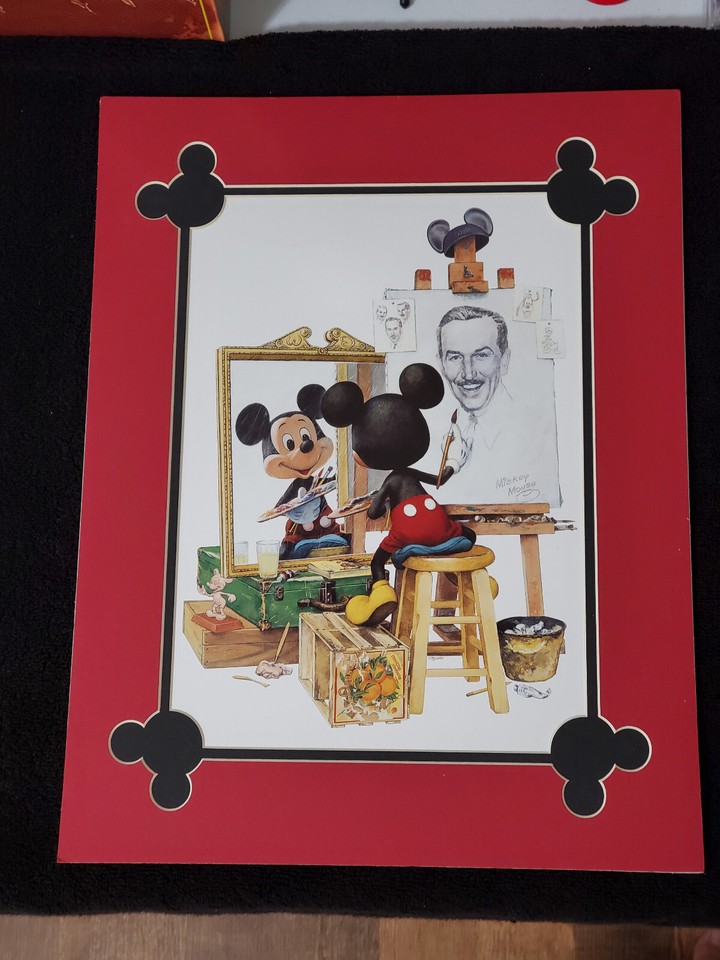 Walt Disney - MICKEY MOUSE Self Portrait 18" x 14" Poster Print by ...