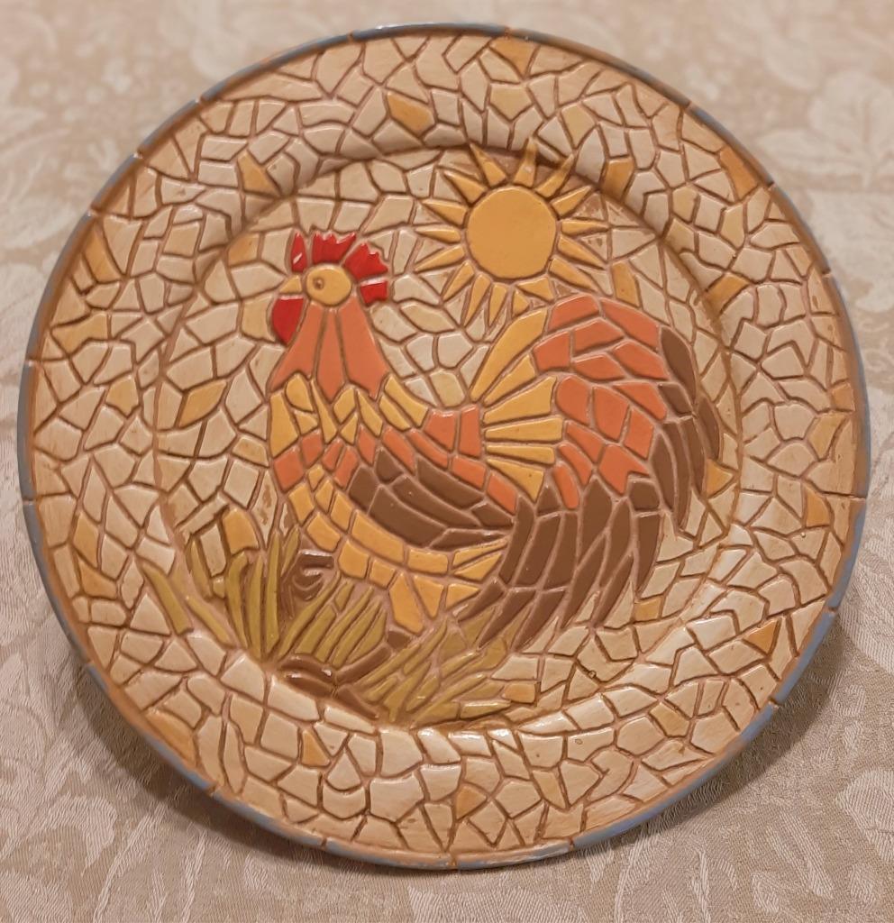 Rooster Pattern For Mosaic Making Iowa Rooster Ceramic Tile, Made By