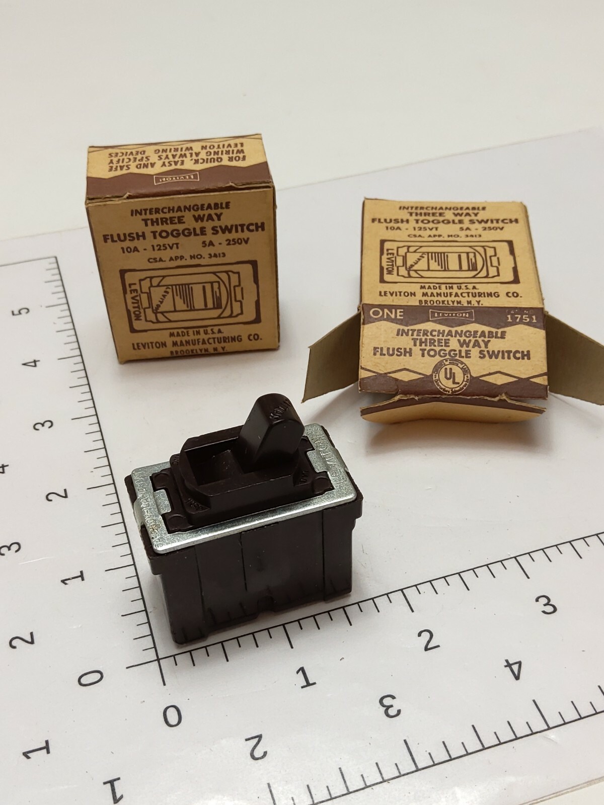 LOT OF 2 VINTAGE LEVITON DESPARD TOGGLE SWITCH 10A 1751 (NOS) | eBay