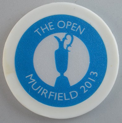 2013 OFFICIAL (Muirfield) British Open POKER CHIP - Light Blue | eBay