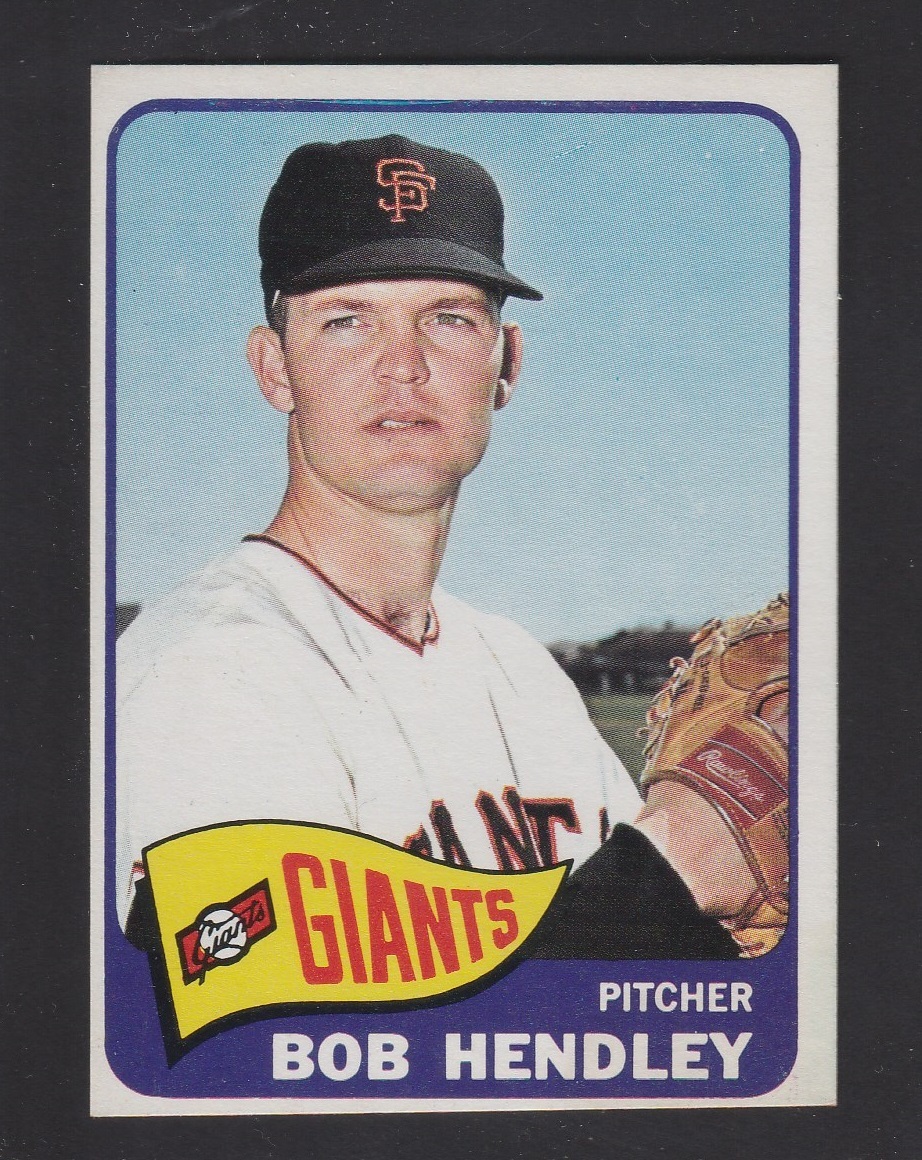 1965 TOPPS BASEBALL # 444 BOB HENDLEY NRMT-MT INV A553 | eBay