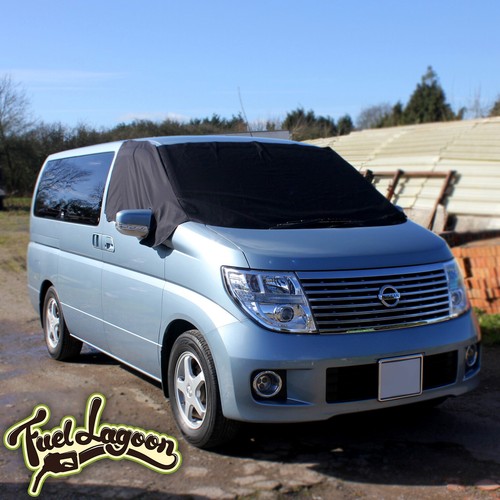 Elgrand E51 Window Screen Cover Black Out Blind Curtain Wrap Frost | eBay