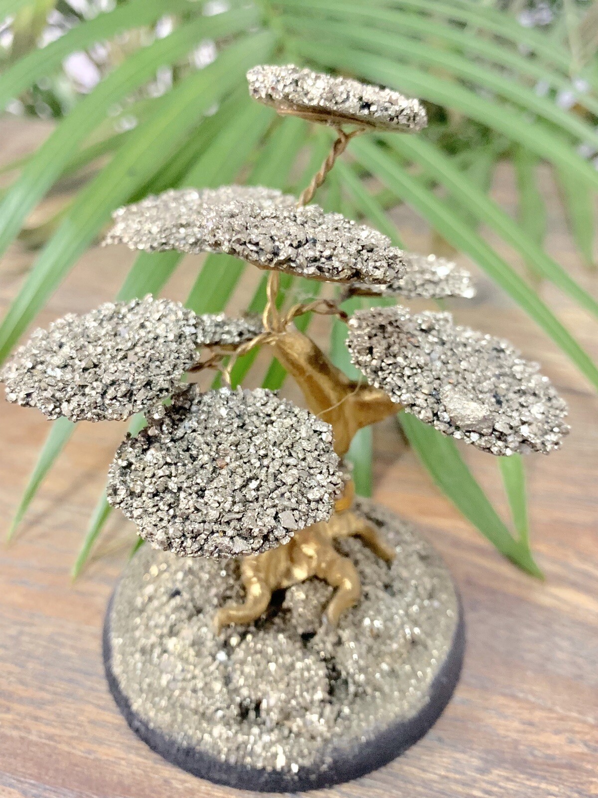 Pyrite Gem Pyrite Gemstone Tree Wire Wrap Feng Shui Tree Wealth Money ...