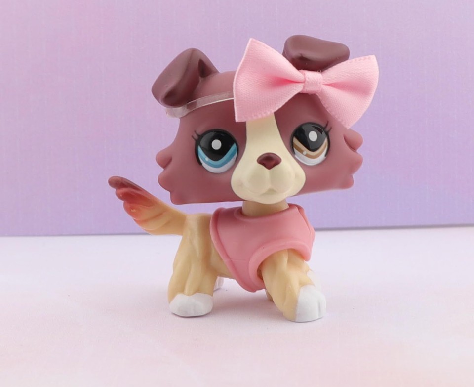 Littlest Pet Shop lps Collie 1262 Rare LPS Figure with LPS Accessories ...