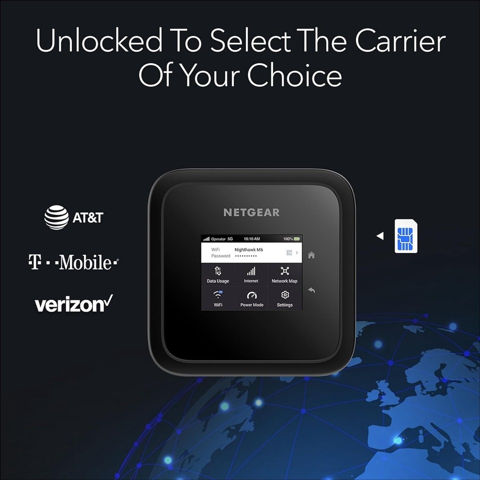Netgear Nighthawk M6 Pro 5G (MR6400) WiFi Mobile Hotspot Router, Boost ...