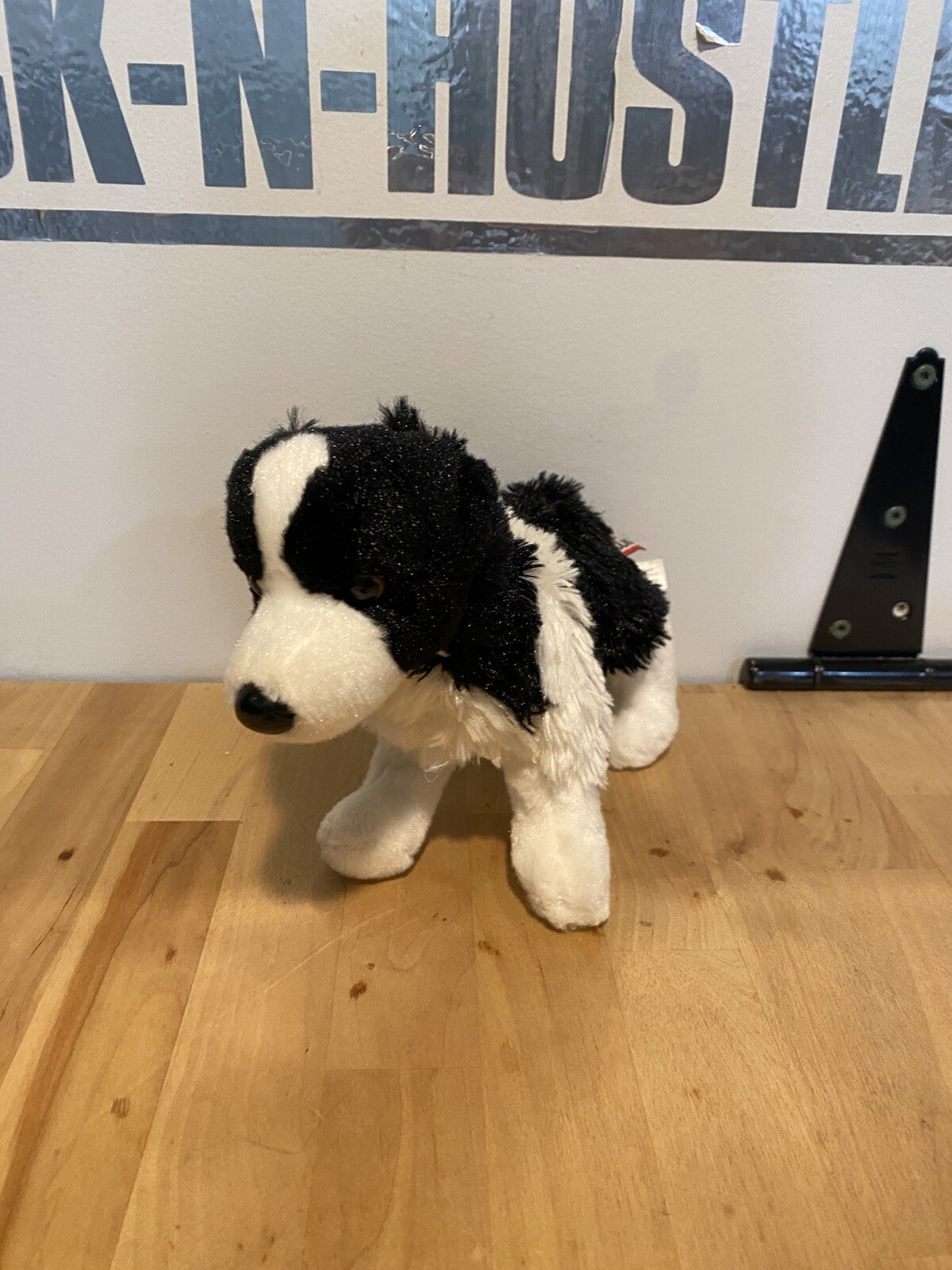 Douglas Border Collie black white stuffed animal plush toy 8" | eBay