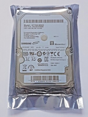 750 GB SATA Samsung Momentus ST750LM022 5400rpm 8MB HDD 2,5 " Certified ...