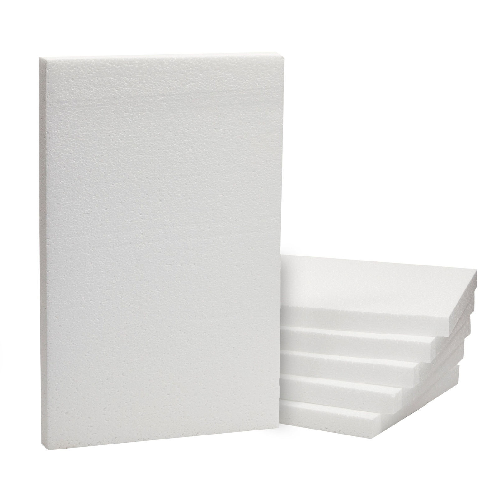 6 Pcs 1" Thick Foam Board Sheets, 17x11 Rectangles for DIY Crafts, Art ...