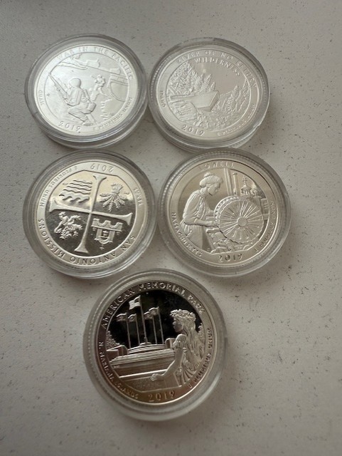 2019 PROOF SILVER QUARTER SET NO COA OR BOX | eBay
