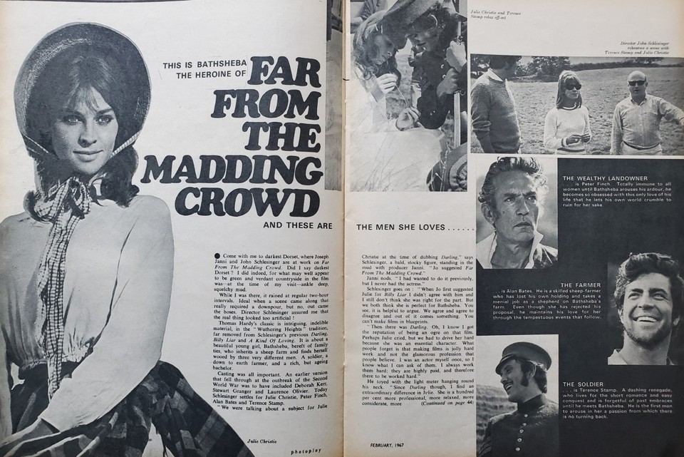 PHOTOPLAY FEB 1967 ADAM WEST, BATMAN, GIRL FROM UNCLE, RAQUEL, MOORE ...
