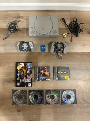 Sony PlayStation 1 PS1 Console Bundle SCPH-7001 w/2 Controllers & 4 ...