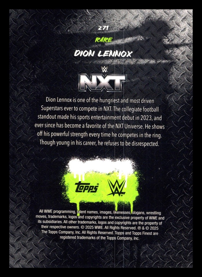 2025 Topps Finest WWE - Rare Dion Lennox #271 | eBay