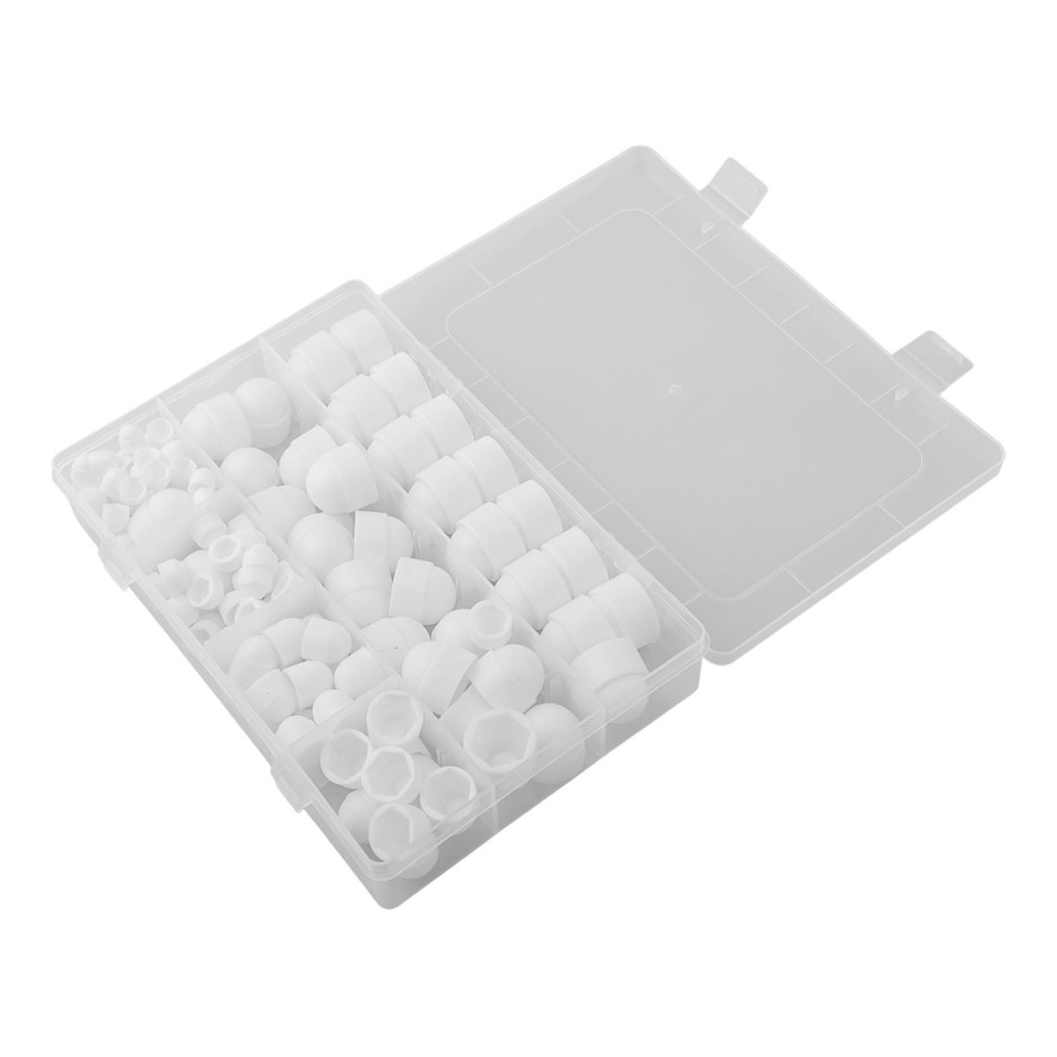 Hexagonal Nut Cover Set 145pcs White Protective for Bolts and For ...