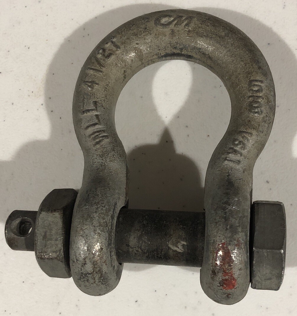 CM Galvanized 4 1/2 Ton Hoist Rigging Clevis Anchor Shackle | eBay