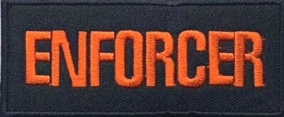 ENFORCER MOTORCYCLE VEST EMBROIDERED IRON ON PATCH R-20 | eBay