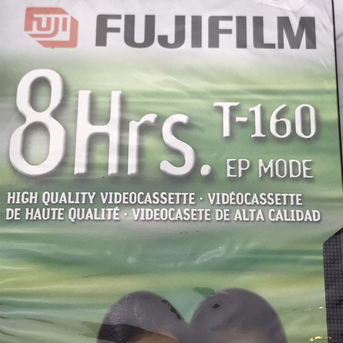 NEW SEALED Fujifilm VHS T-160 EP Mode 8-Hour Videocassette Tape | eBay