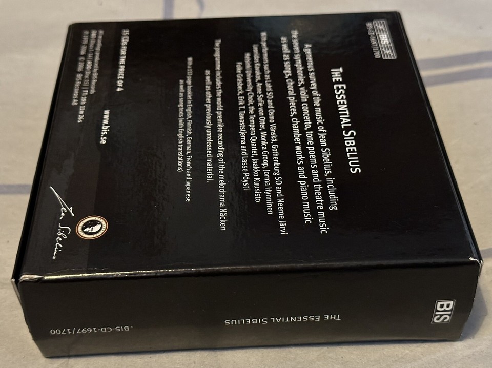 The Essential•JEAN SIBELIUS•BIS Records•15 CD’s For The Price Of 4•2006 ...