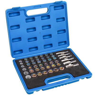 114PCS Oil Pan Drain Plug Repair Kit Metric Thread Repair Tool M13-M22 ...