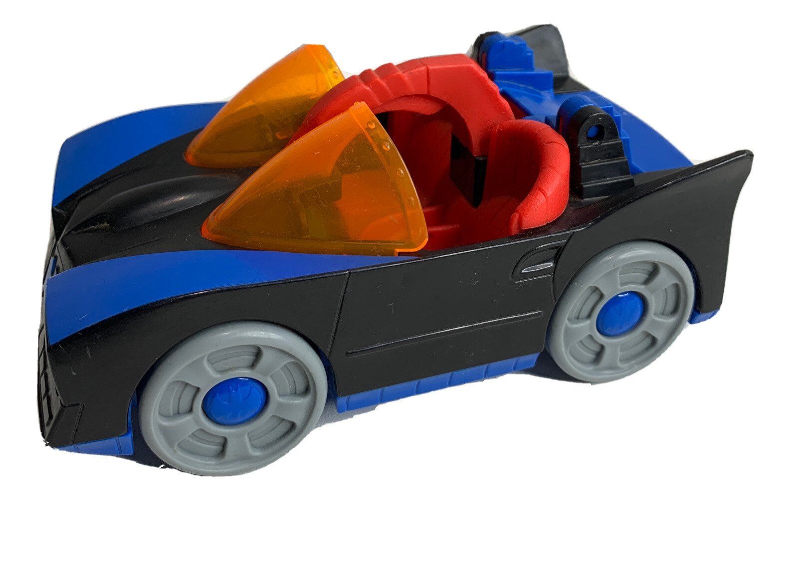 Fisher Price DC Comics Batmobile Batman Toy Disc Shooter Untested | eBay