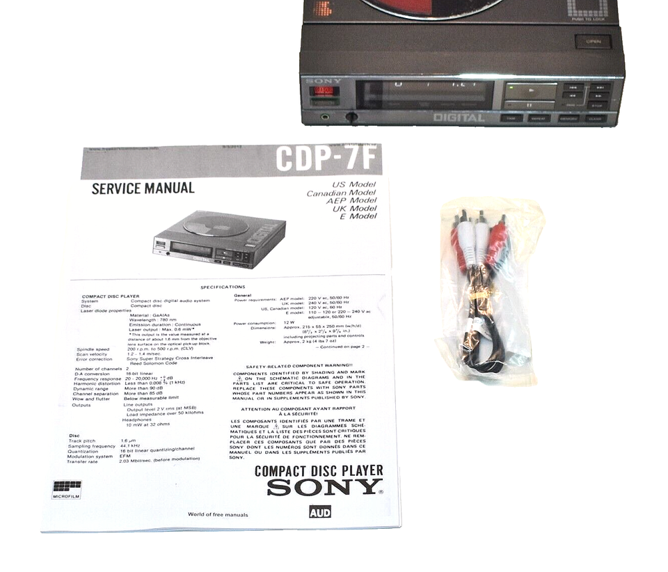 SONY CDP-7F Compact CD-Player Toploader | eBay