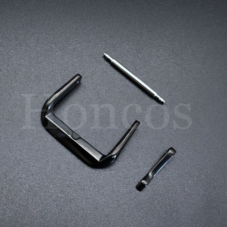 20 MM Pre V Spring Bar Pin Buckle Clasp Watch Leather Rubber Strap ...