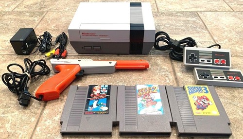 Original Nintendo Nes System Console Super Mario Game Bundle Polished ...
