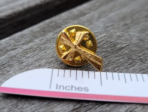NOS Gold Tone Religious Cross Lapel Pin Push-Back-Pin (12 items) | eBay
