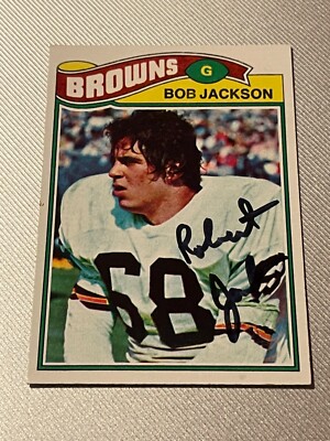 Cleveland Browns BOB JACKSON Signed Card | eBay