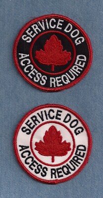 CANADA - SERVICE DOG ACCESS REQUIRED - service dog vest patch | eBay