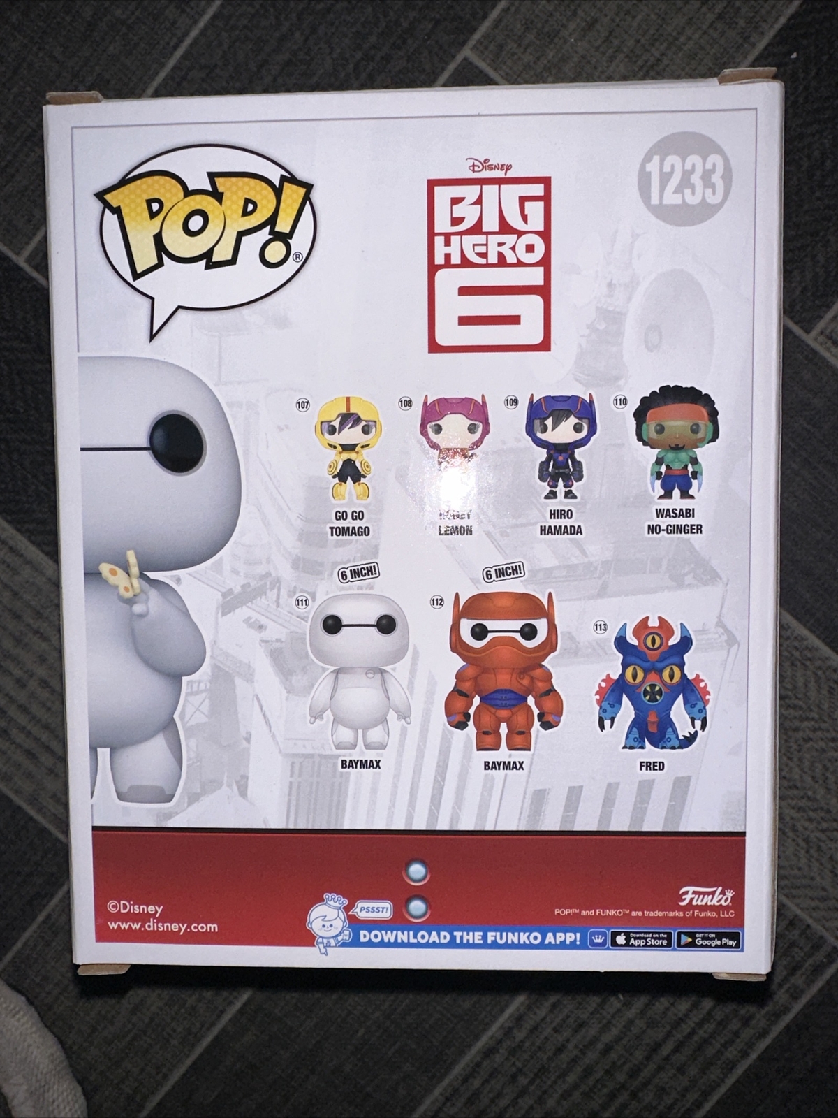 Funko POP! #1233 Big Hero 6 Baymax with Butterfly Diamond Chase Funko ...