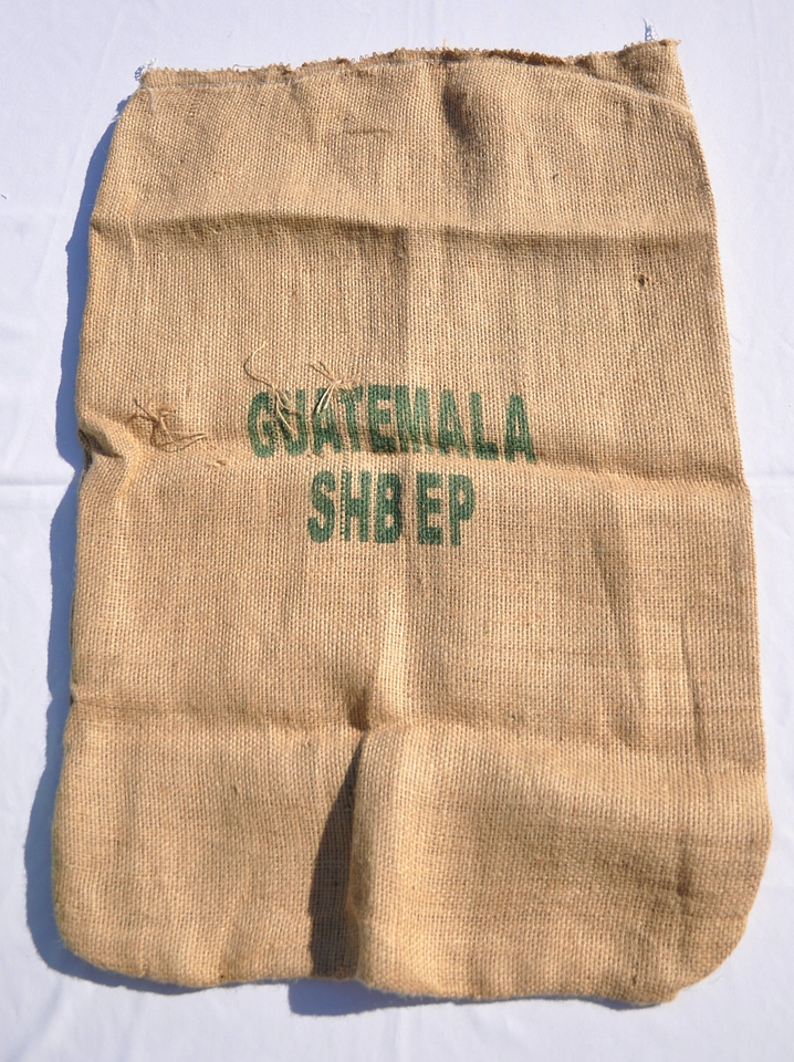 Coffee Bean Empty Burlap Bag from Guatemala 39" x 27" | eBay